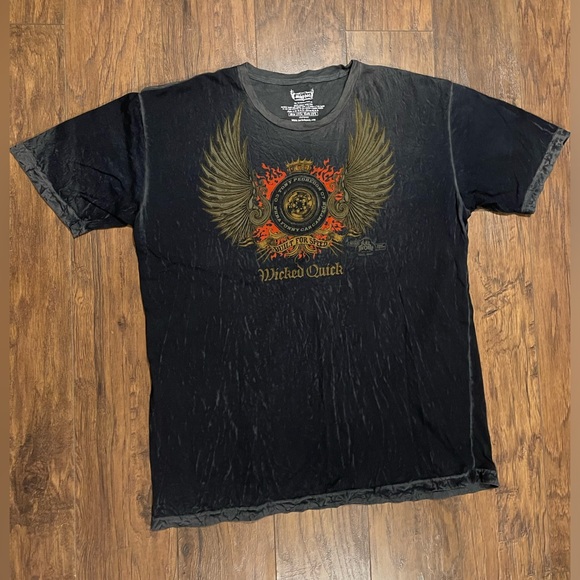 Wicked Quick | Shirts | Wicked Quick Acid Wash 0 Cotton Short Sleeve ...